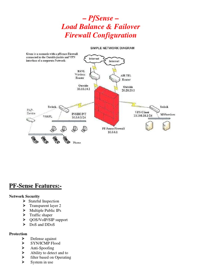 Pfsense Loadbalance | Download Free PDF | Load Balancing (Computing ...