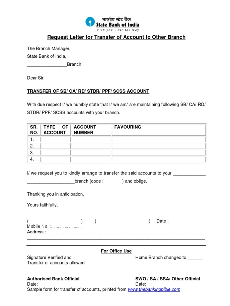 Request For Transfer of Account PDF PDF Corporate Law Financial Services Companies
