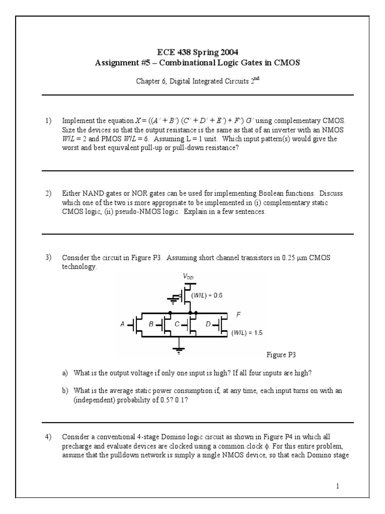 Sheet 5 PDF | PDF | Cmos | Electrical Components