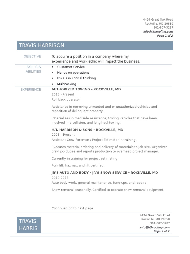 Travis Resume | PDF | Business | Technology & Engineering
