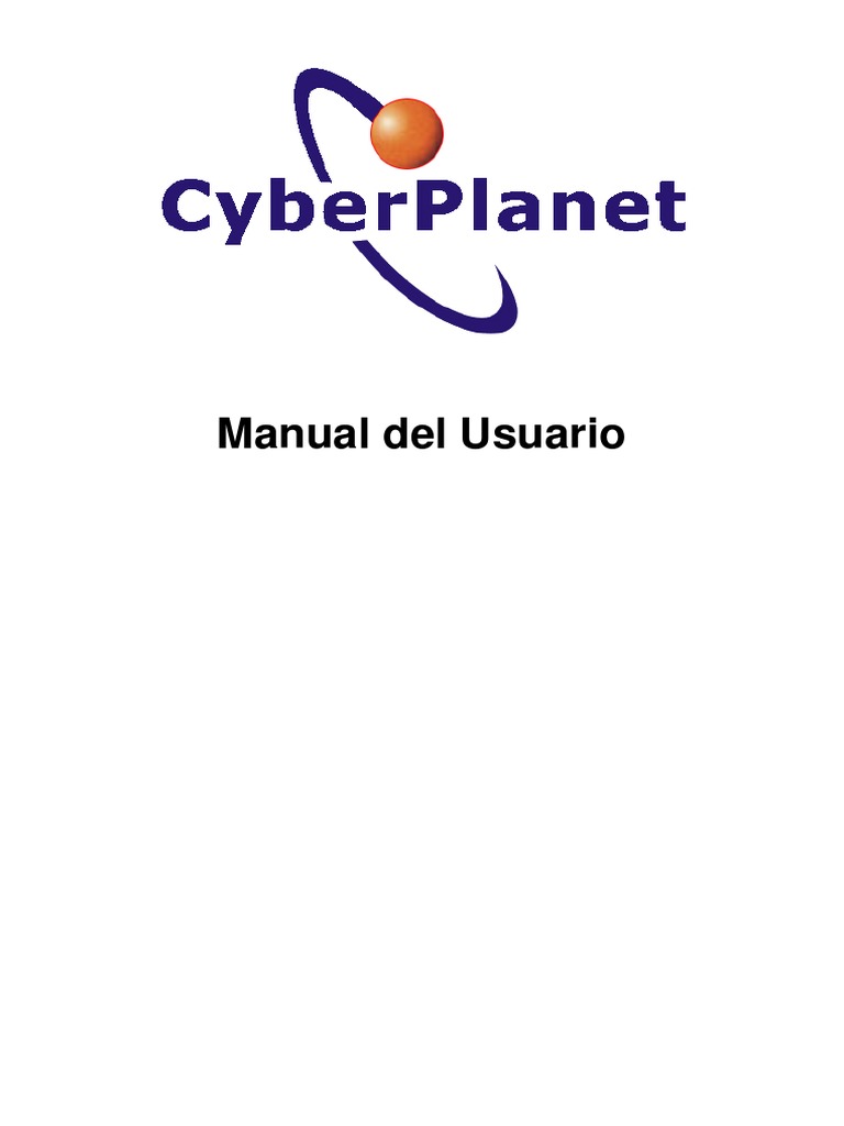Manual de Cyber Planet | PDF | Microsoft Windows | Computadoras personales