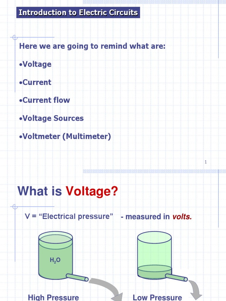 Understanding Voltage And Current Basics Pdf Electric Current Voltage