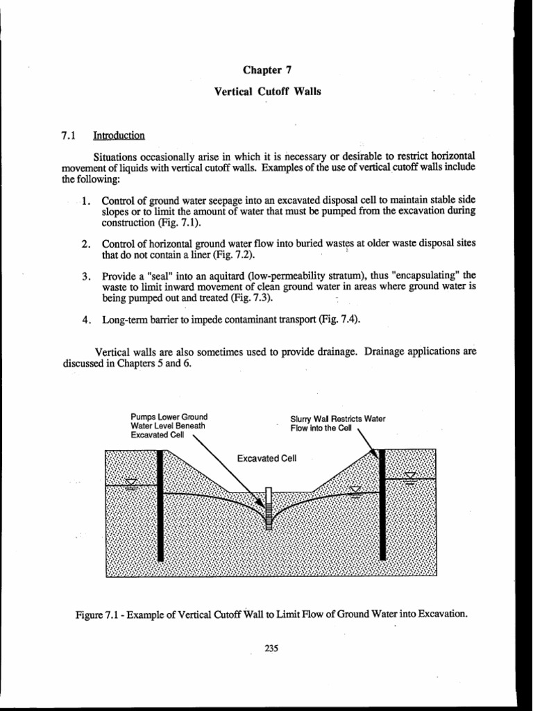Vertical Cutoff Walls | PDF | Concrete | Deep Foundation