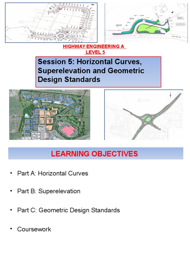 Horizontal Curves-Superelevation-And Geometric Design Standards | PDF ...