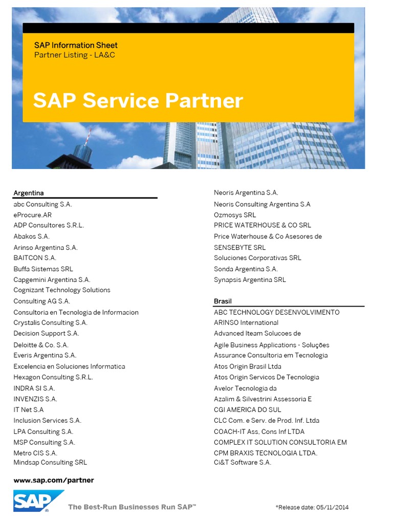 Sap Service Partner | PDF