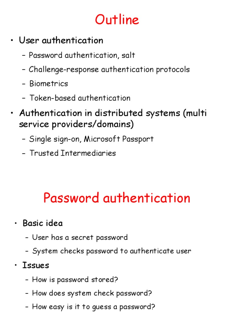 Authentication | PDF | Password | Public Key Cryptography