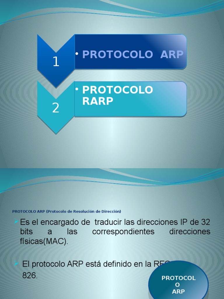 Protocolos ARP Y RARP | PDF | Protocolos de internet | Tecnología de medios