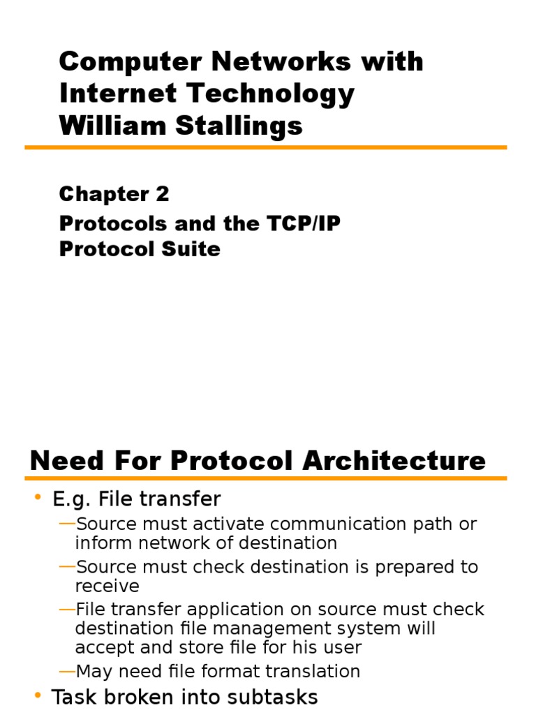 Computer Networks With Internet Technology William Stallings | PDF ...