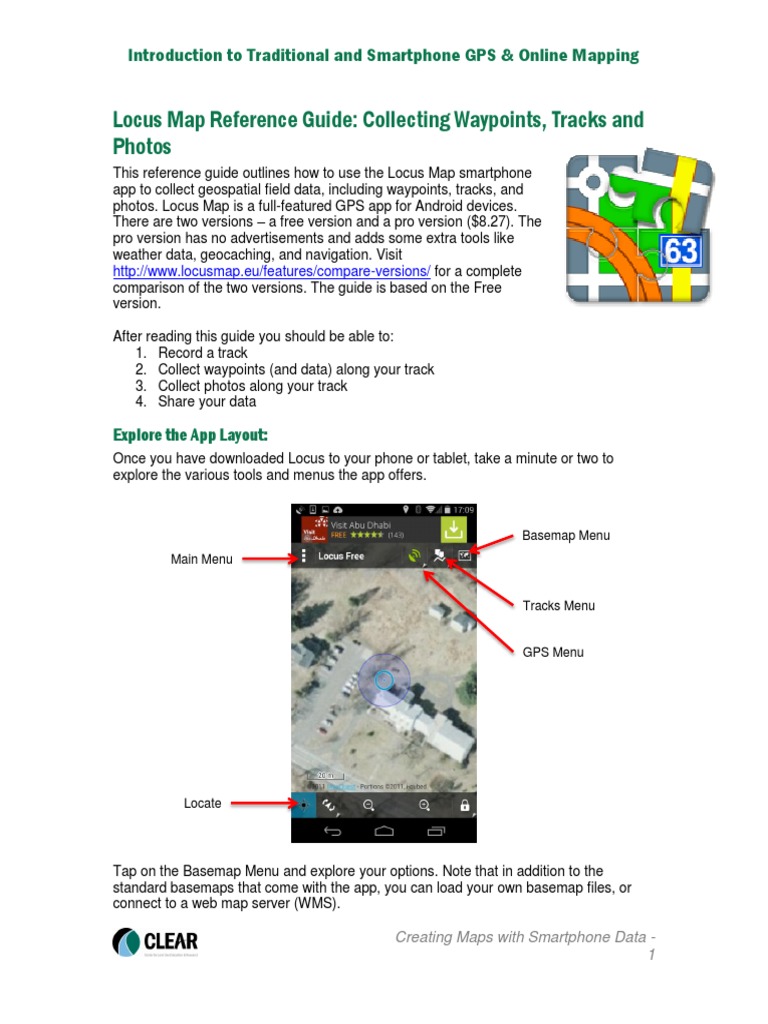 Locus Map Reference Guide | PDF | Mobile App | Smartphone