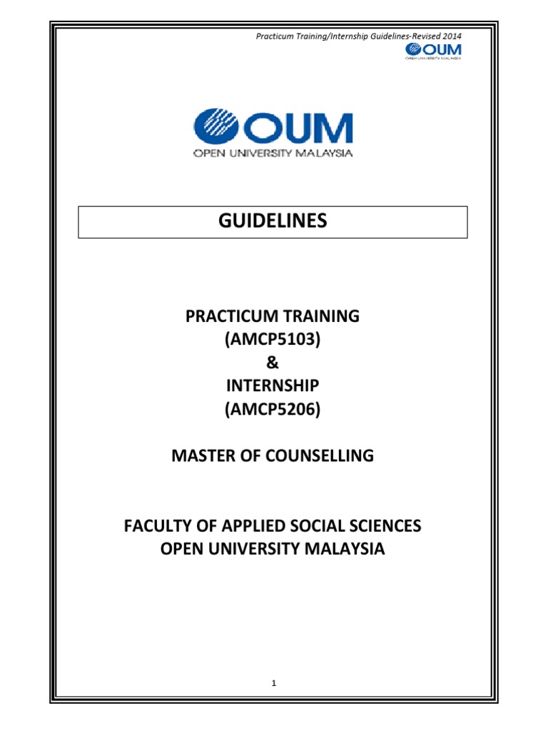 Guideline Practicum | PDF | Internship | Job Hunting