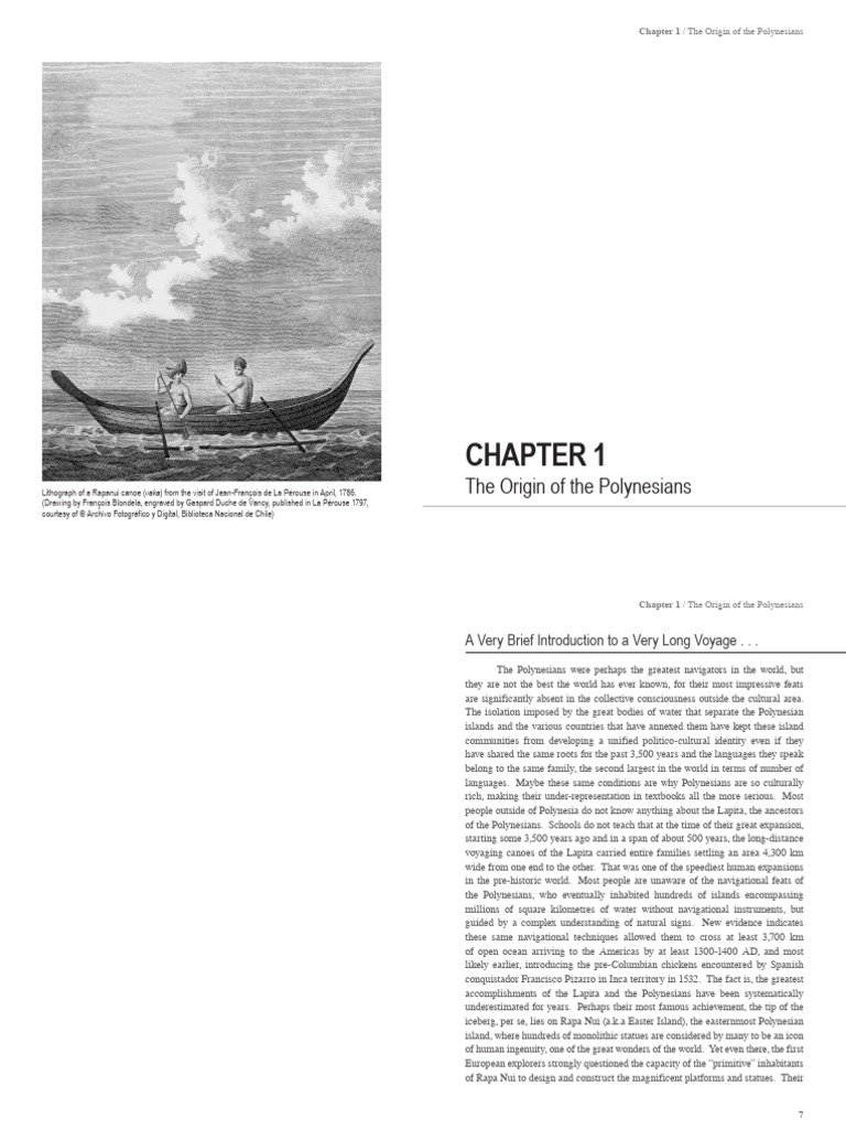 "The Origins of The Polynesians" Chapter 1 of When The Universe Was An ...
