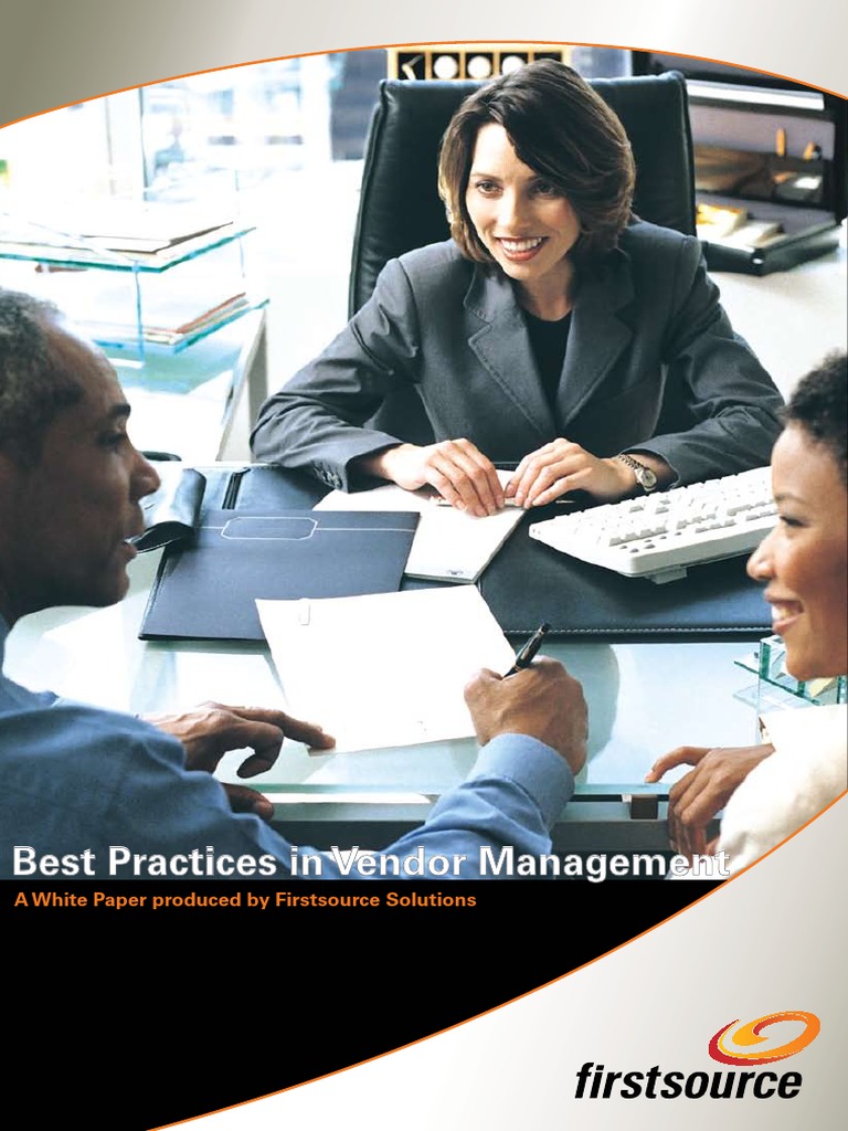 Best Practices Vendor Management | PDF | Business Process | Outsourcing
