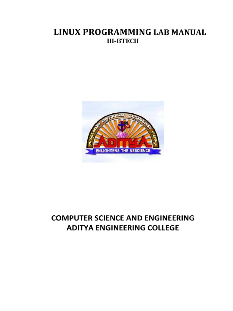 Linux Programming Lab Manual New Syllabus Pdf Command Line Interface Unix Software