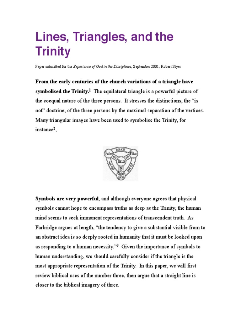 Three Trinity Triangle PDF | PDF | Trinity | Jesus