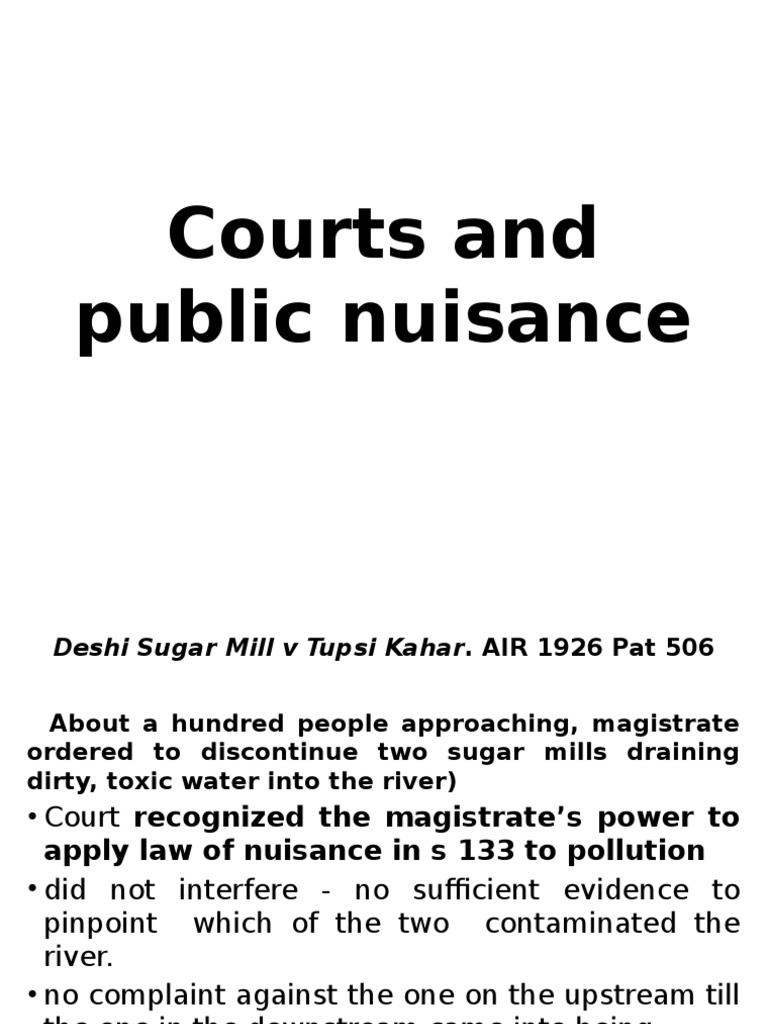 03 Couts On Public Nuisance | PDF | Nuisance | Reasonable Person