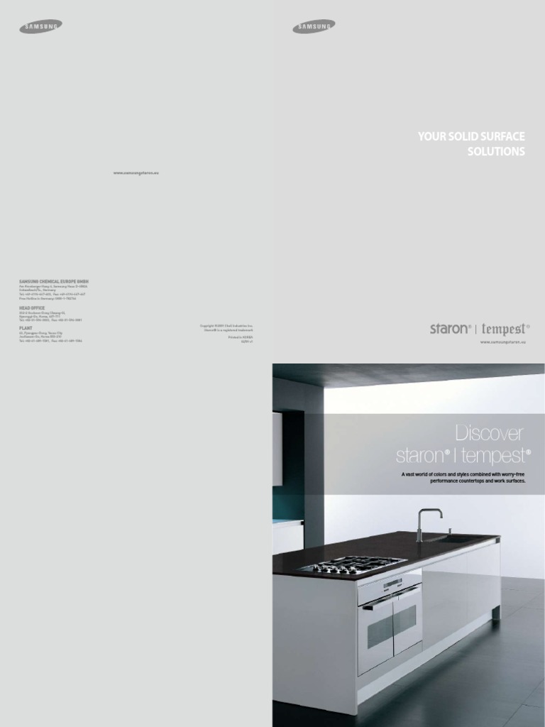 Staron-Tempest Catalogue v14 | PDF | Home & Garden