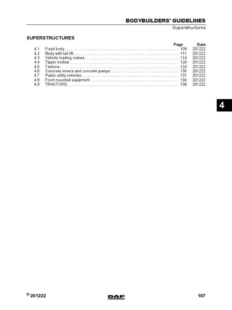 DAF Superstructures BodyBuilders - Guide | Download Free PDF | Semi ...