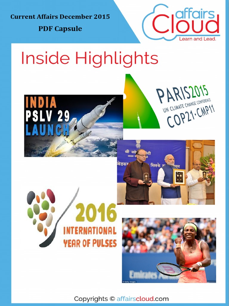 Current Affairs December Study Pdf Capsule 2015 By Affairscloud Pdf