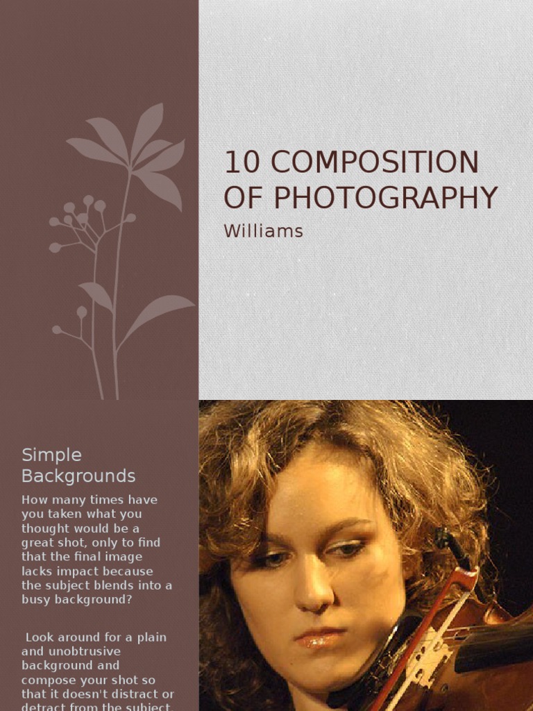 10 Princinples of Photography | PDF | Composition (Visual Arts) | Optics