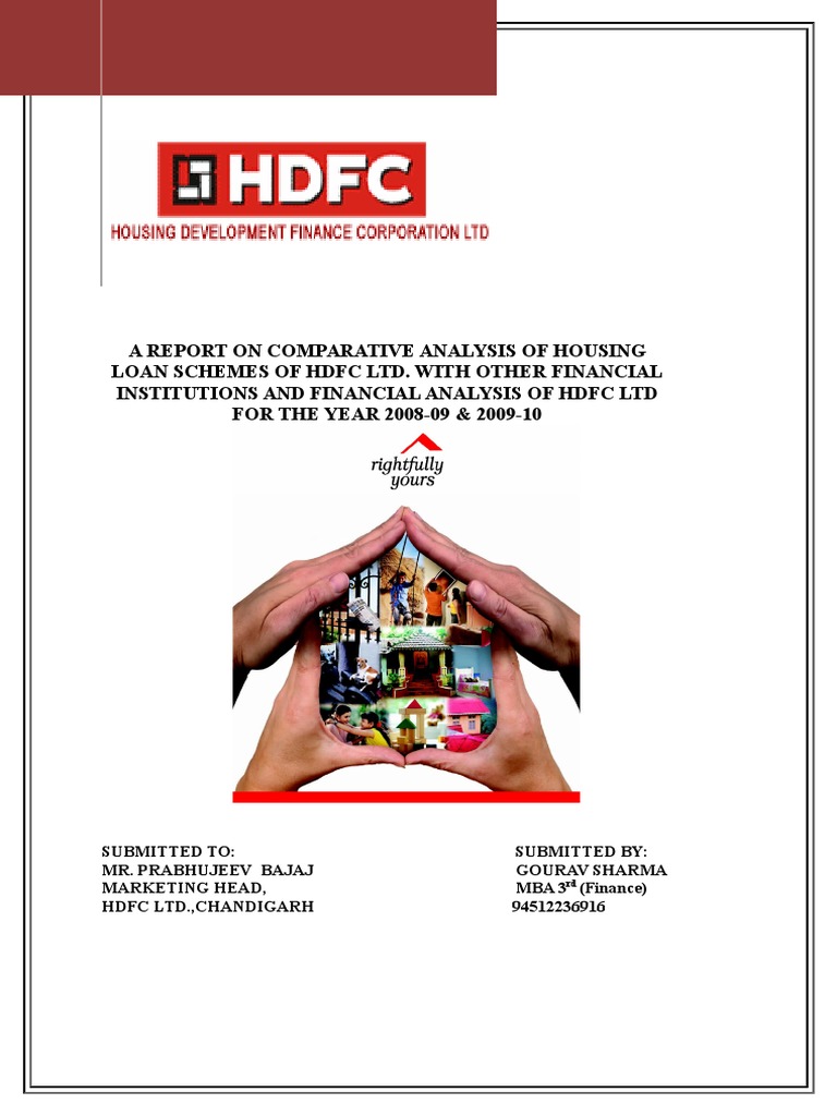 HDFC Home Loan Comparative Analysis | PDF | Loans | Debits And Credits
