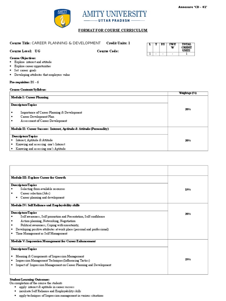 Career Planning and Development | PDF | Educational Assessment ...