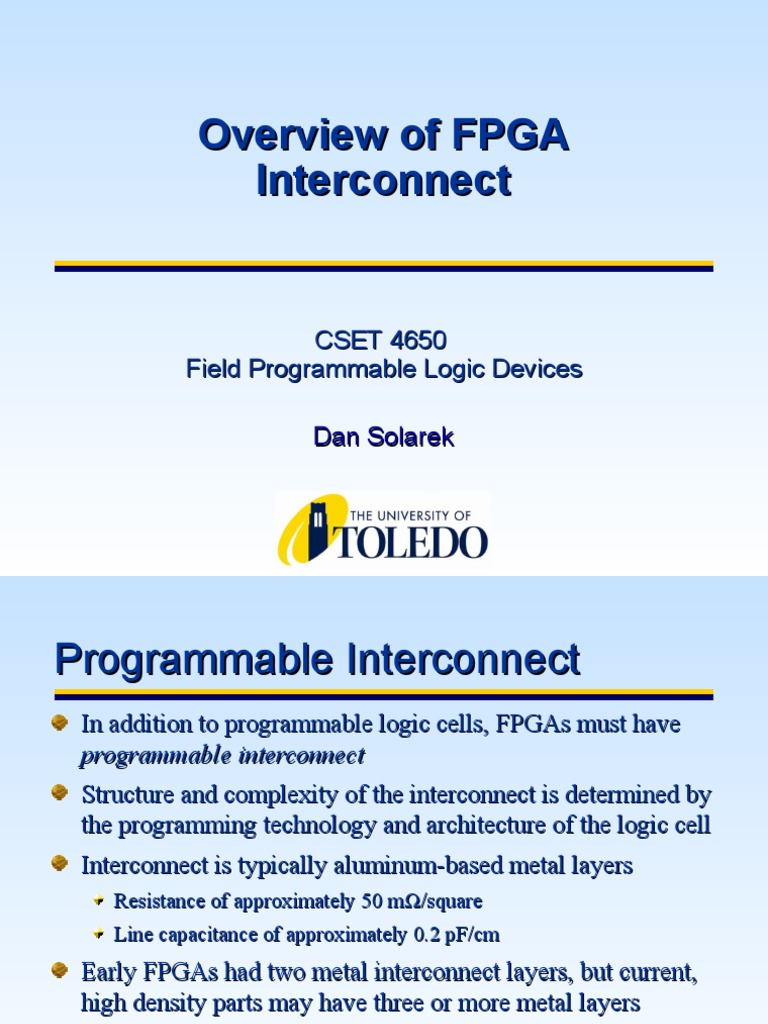 Interconnect Intro FPGA | PDF | Field Programmable Gate Array ...
