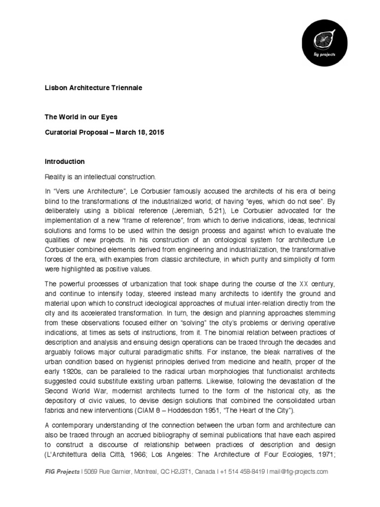 The World in Our Eyes Curatorial Statement | Download Free PDF ...