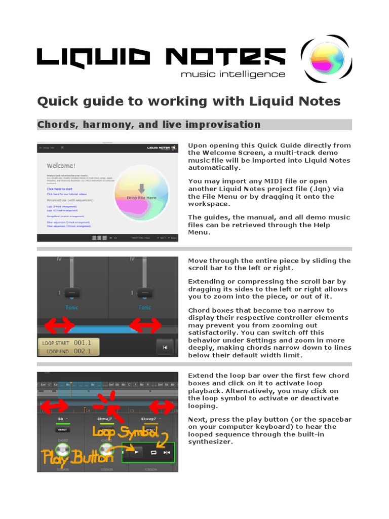 Quick Guide To Working With Liquid Notes: Chords, Harmony, and Live ...