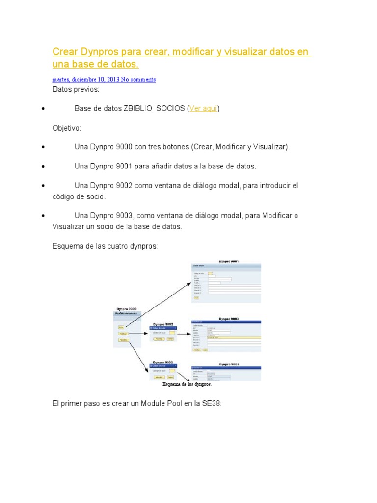 Ejemplos Extensos de ABAP | PDF | Tabla (base de datos) | Ventana (informática)