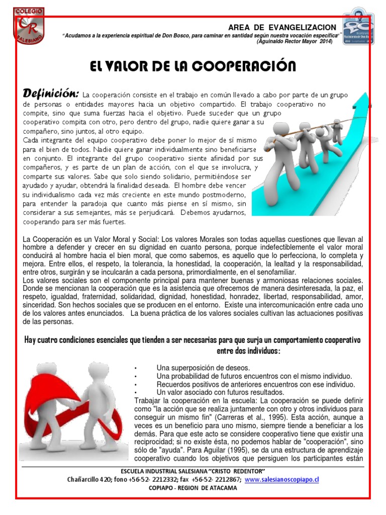 Valor de La Cooperacion | PDF | Cooperación | Ciencia cognitiva