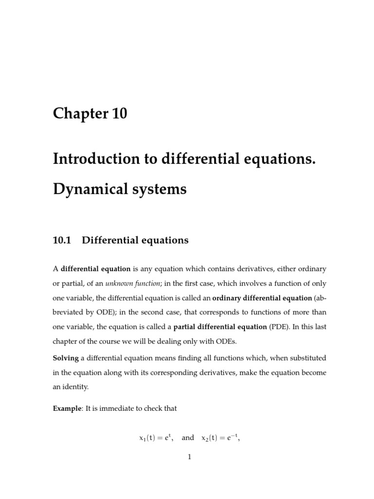 Systems of Differential Eccuations | PDF | Eigenvalues And Eigenvectors | Ordinary Differential ...