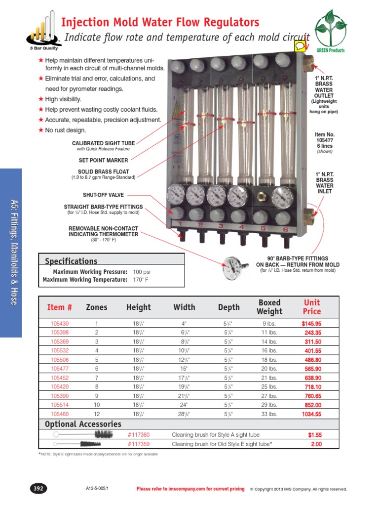 Sella Flow Regulator 392 393 | PDF | Electrical Connector | Valve