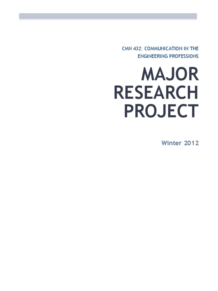 CMN 432 Major Research Project - FINAL | PDF | Citation | Newspapers