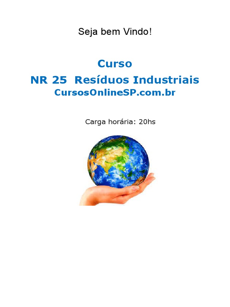 Curso NR 25: Gestão de Resíduos Industriais | PDF | Desperdício | Radiação