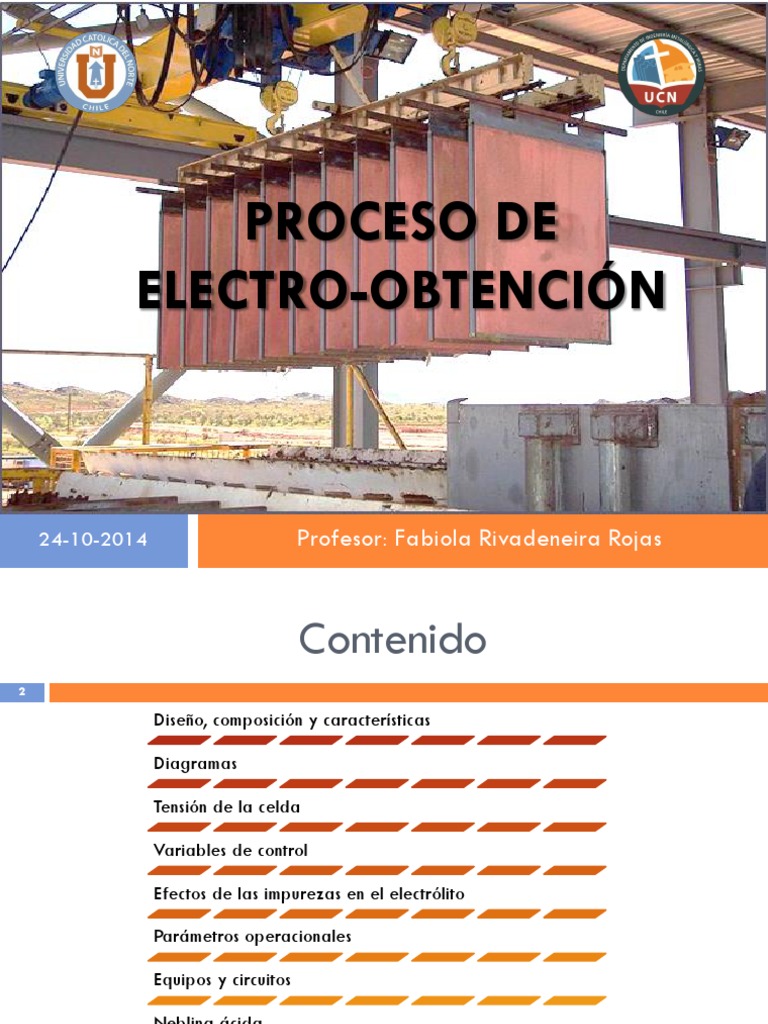 Electro Obtencion PDF | PDF | Cobre | Equilibrio químico