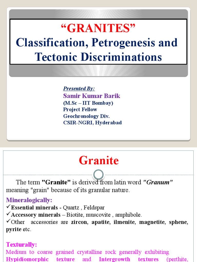 Granitos Classificacao Petrogenesis Tectonica | PDF | Granite | Igneous Rock