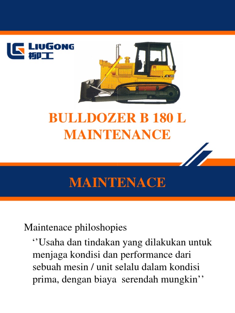 Bulldozer B 180 L Maintenace | PDF