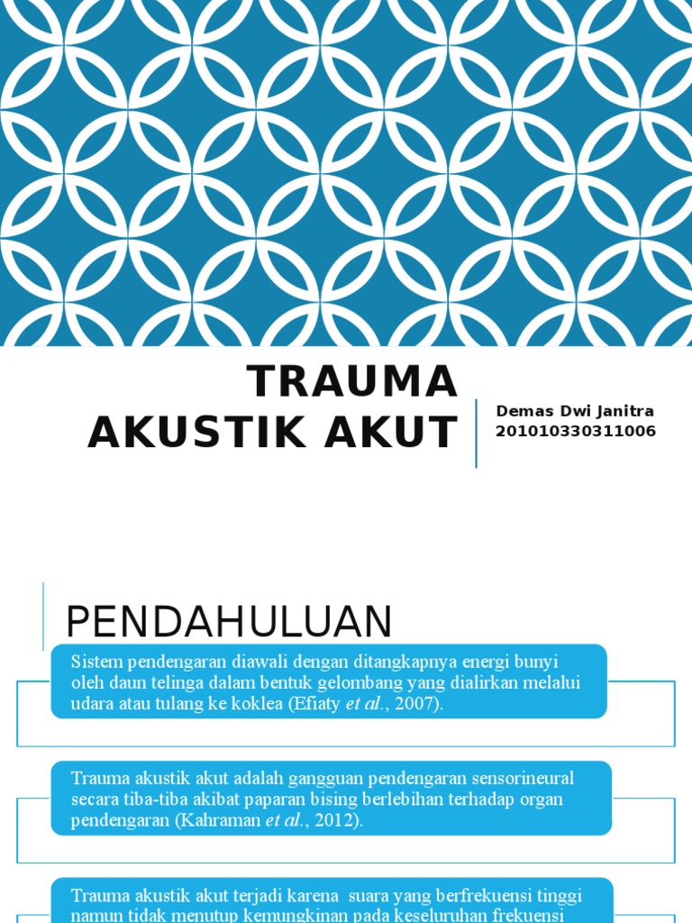 Trauma Akustik Akut Dem | PDF