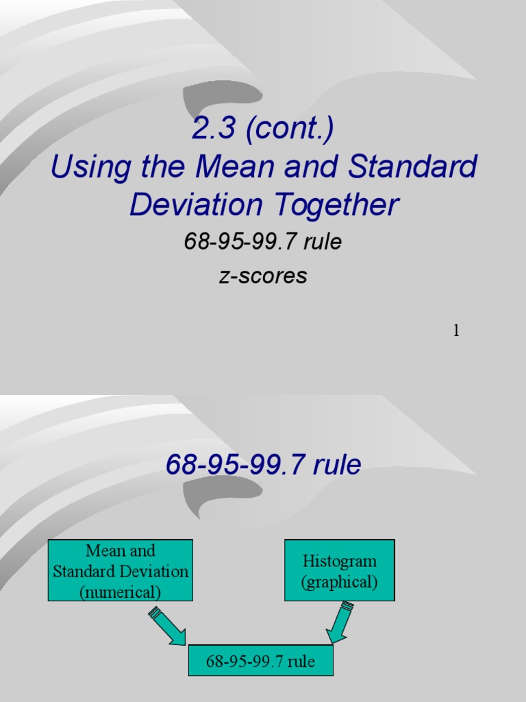 Mean SD Together | Download Free PDF | Standard Score | Statistics