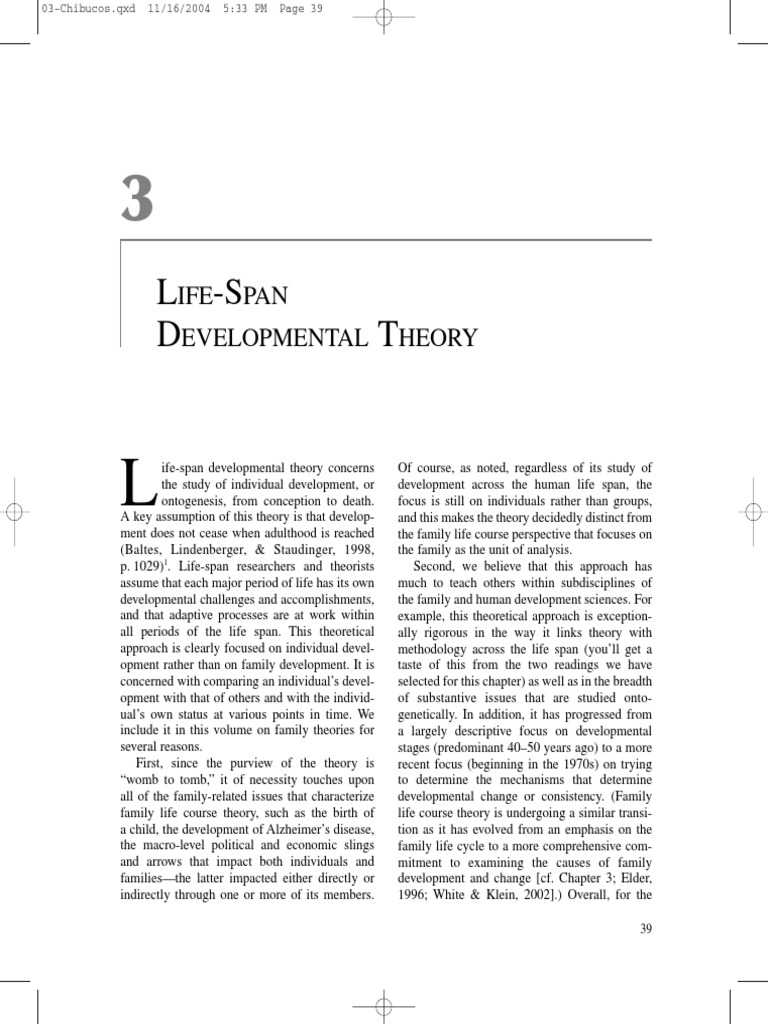 Life Span Theory | PDF | Socioeconomic Status | Intelligence Quotient
