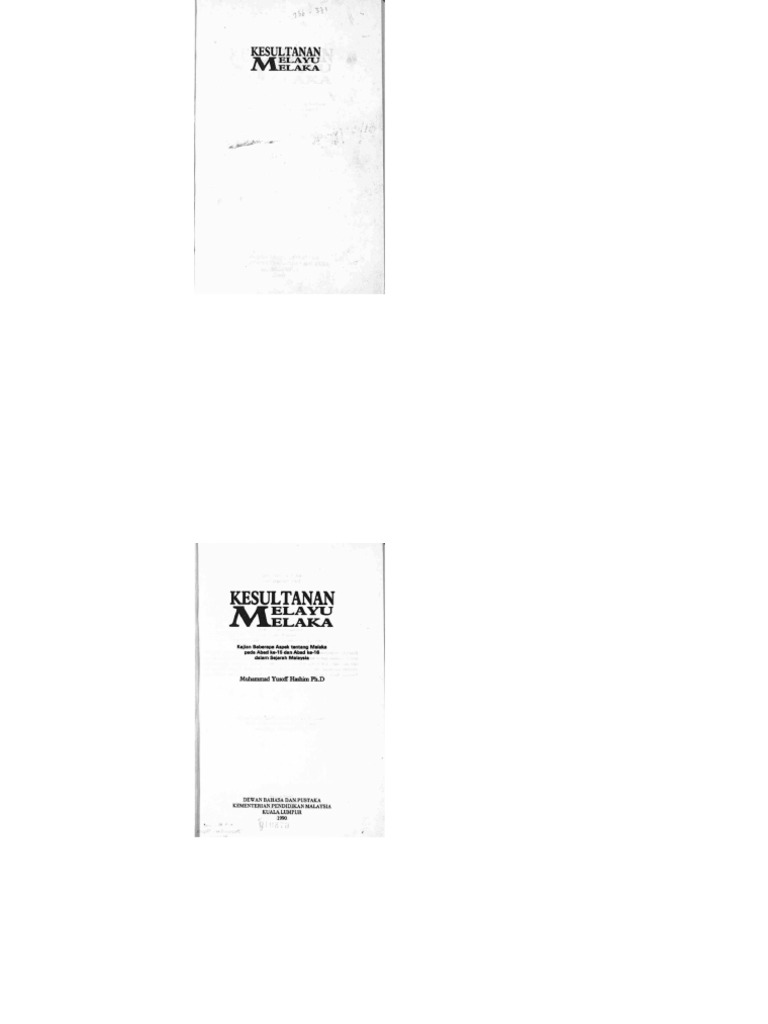 Kesultanan Melayu Melaka-Muhamad Yusof Hashim PDF | PDF