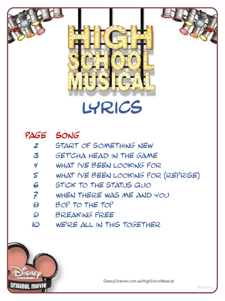Lyrics Printable | PDF | Songs | Entertainment (General)