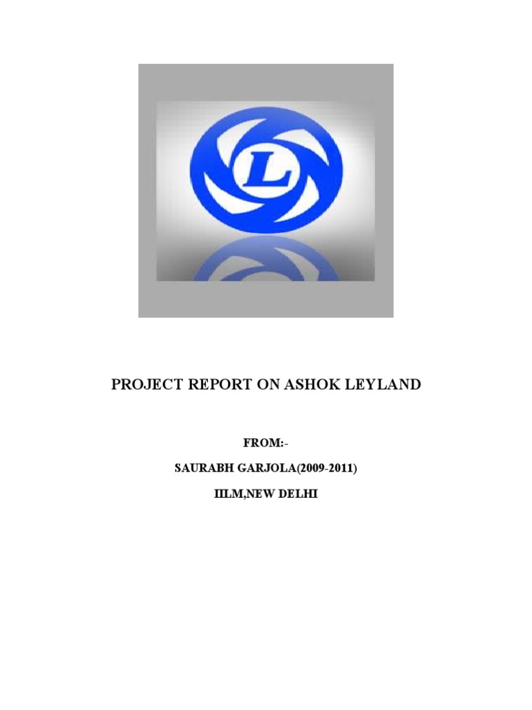 Ashok Leyland Production Process | PDF | Vehicle Technology | Manufactured Goods