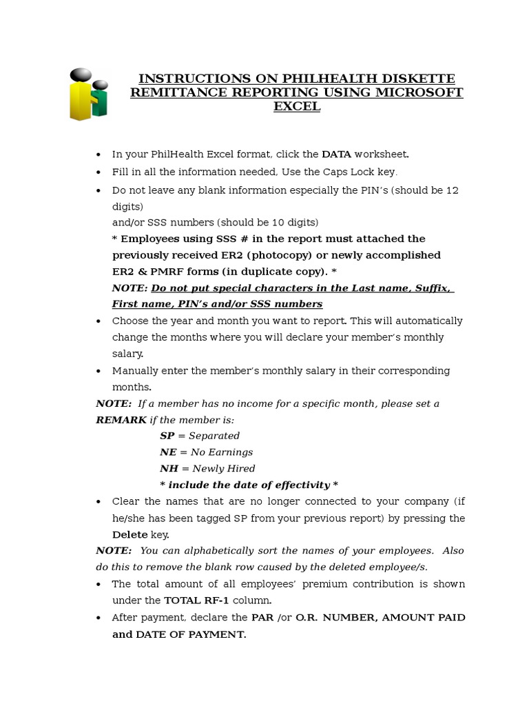 PhilHealth Remittance Report Guide | PDF | File Format | Text File