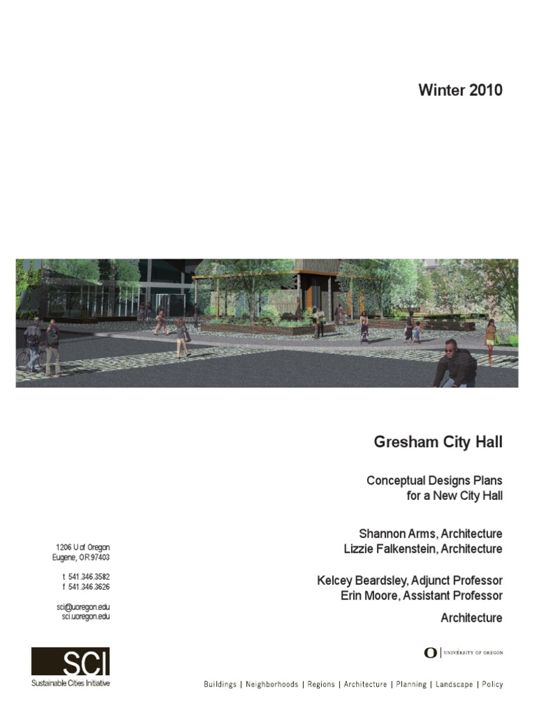 Gresham City Hall Concept Plans Propose Sustainable Designs | PDF ...