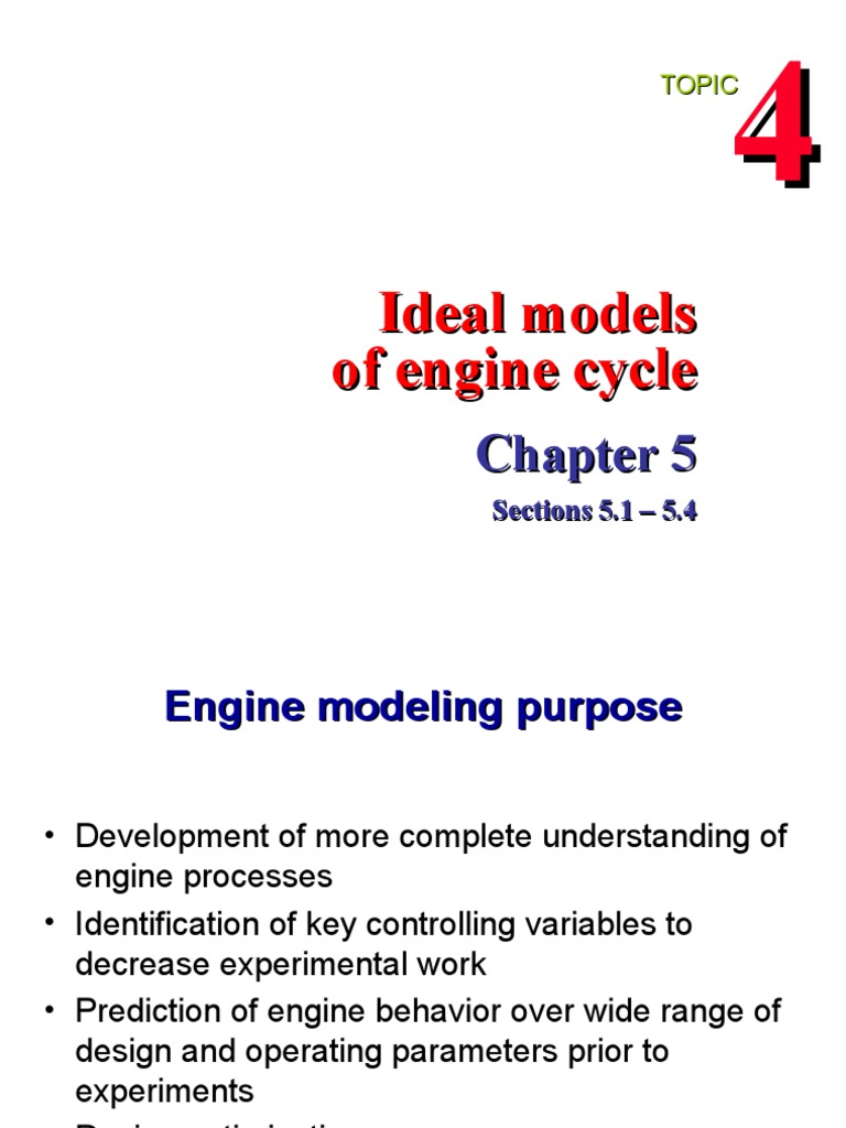 Ideal Engine Cycle Models Explained | PDF | Internal Combustion Engine ...