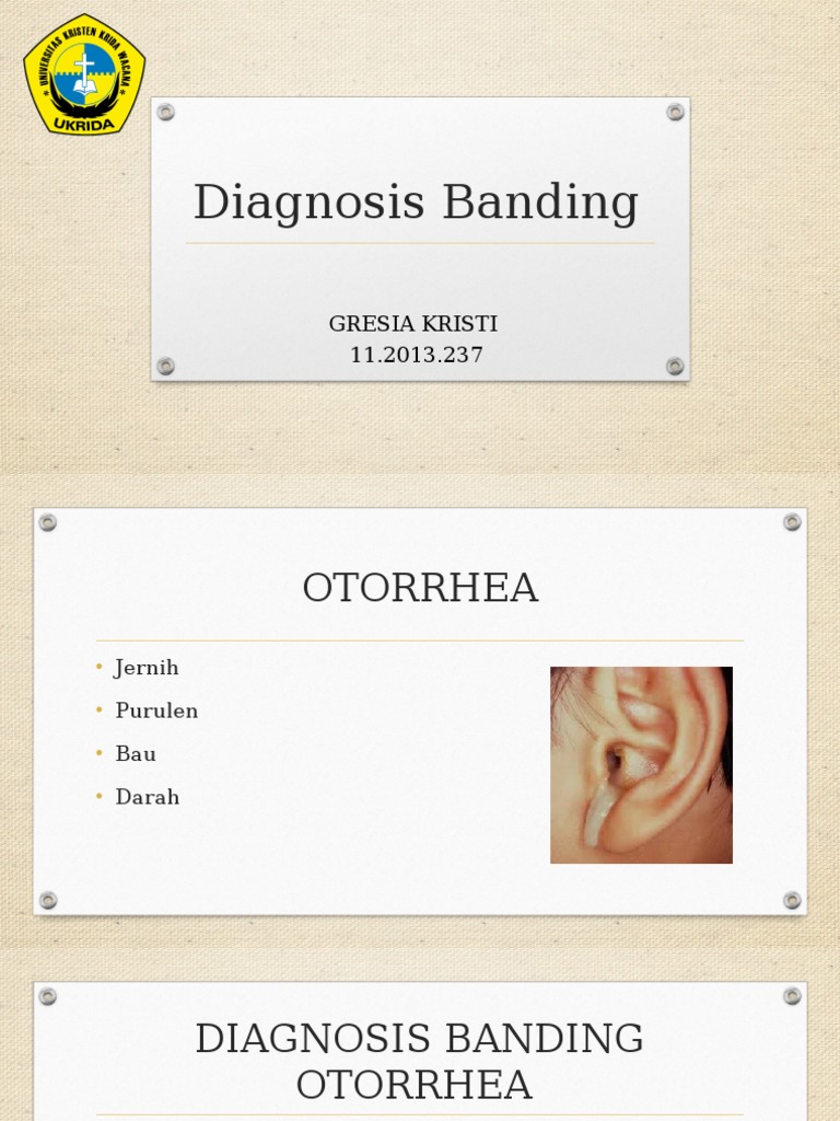 Otorrhea and Otalgia Diagnosis Guide | PDF
