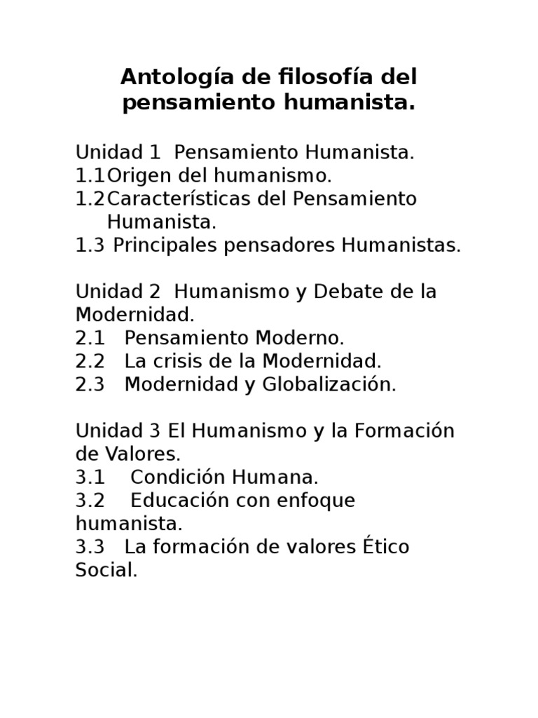 Antología del Pensamiento Humanista | PDF | Science | Ciencia filosófica
