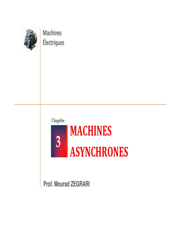 Machines Asynchrones | PDF | Générateur électrique | Machine électrique