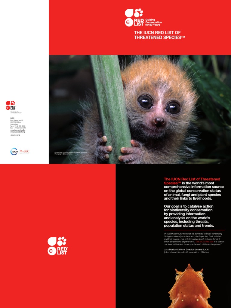 Iucn Red List Brochure 2014 Low | PDF | Endangered Species | Biodiversity